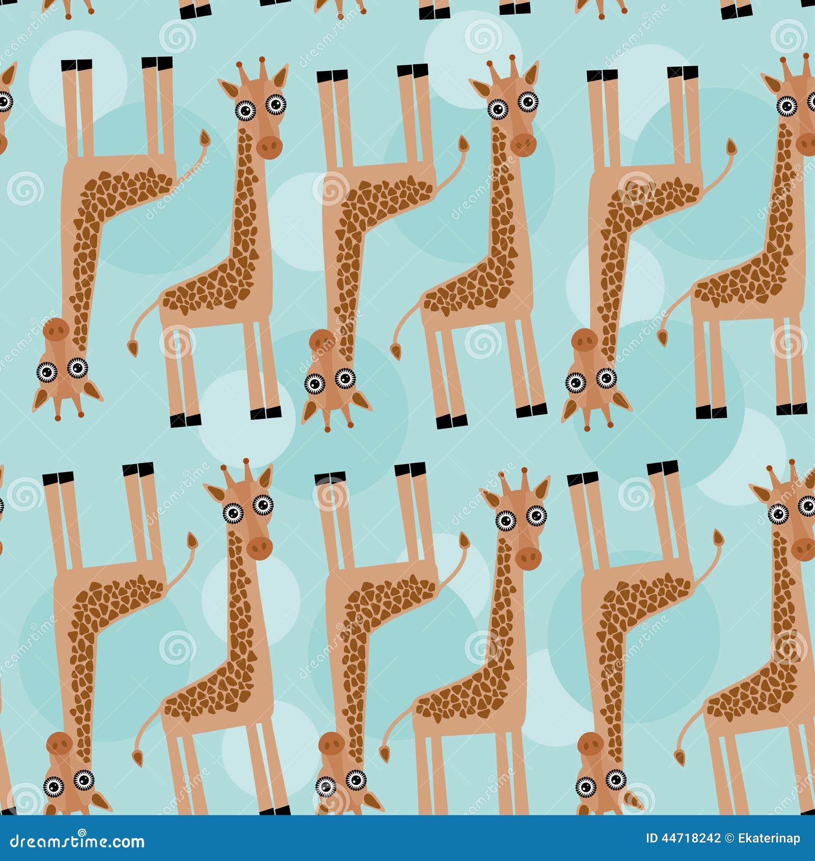 Giraffe Seamless Pattern Texture Cartoon Vector | CartoonDealer.com ...