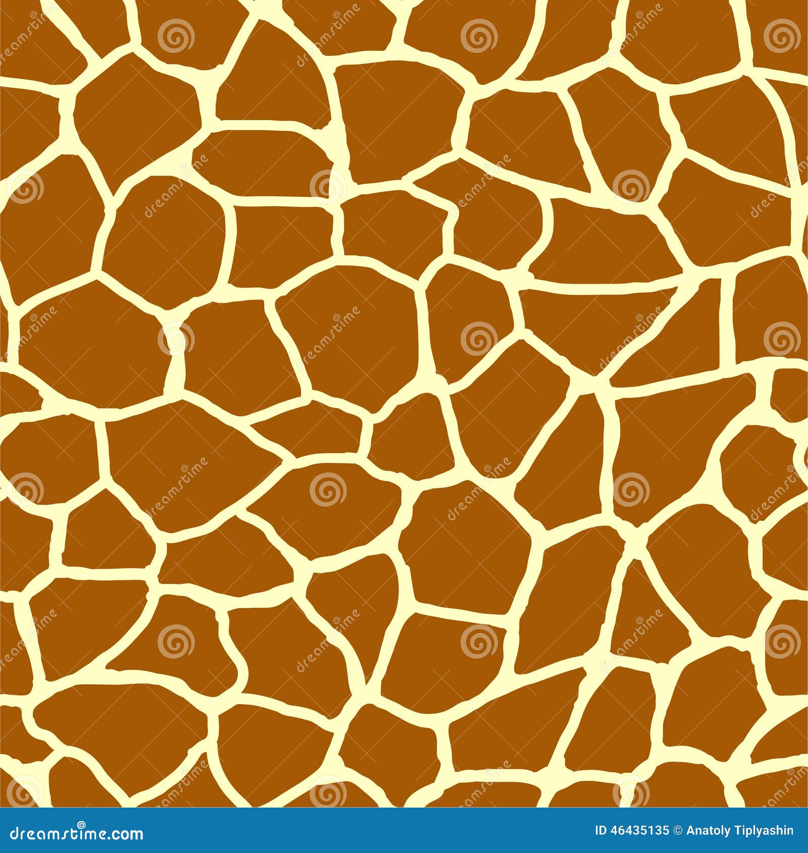 Giraffe Seamless Pattern. Wild Animal Print. Vector Cow Skin ...