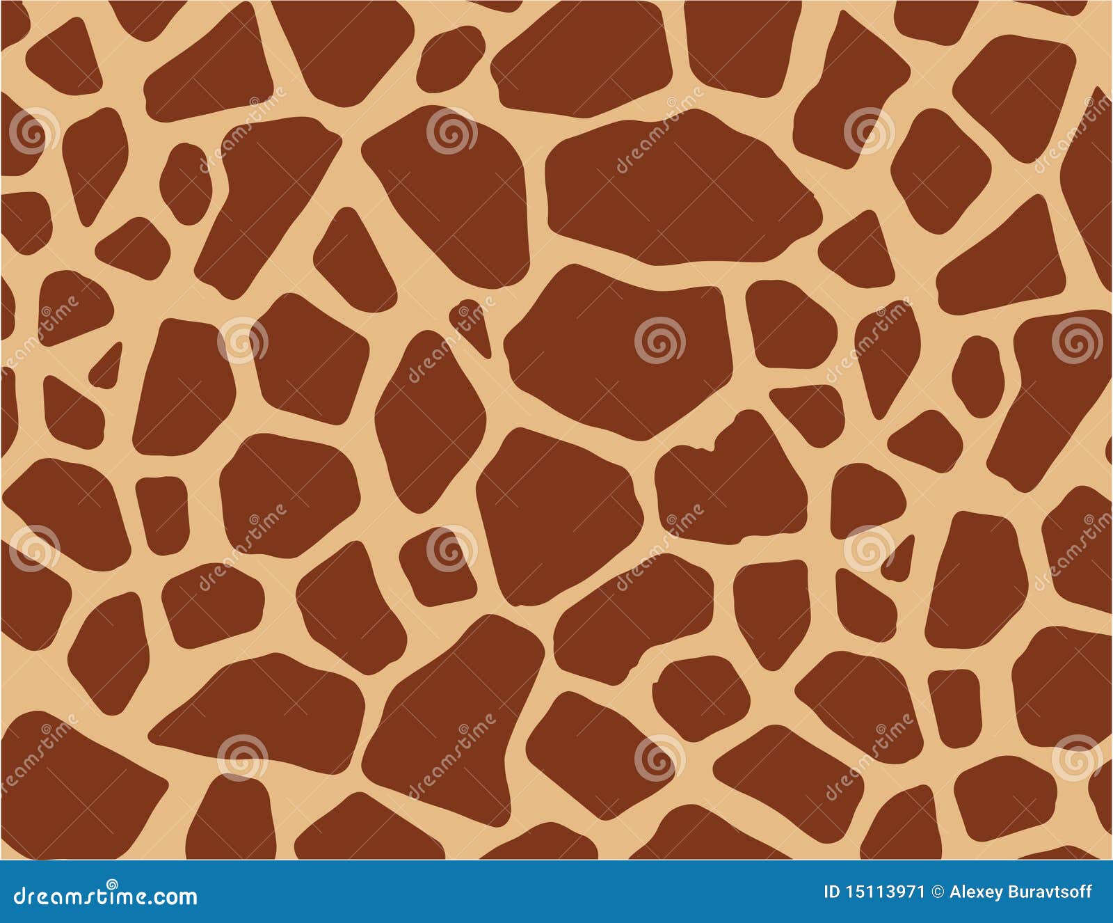 Giraffe Skin Seamless African Animal Pattern Cartoon Vector ...