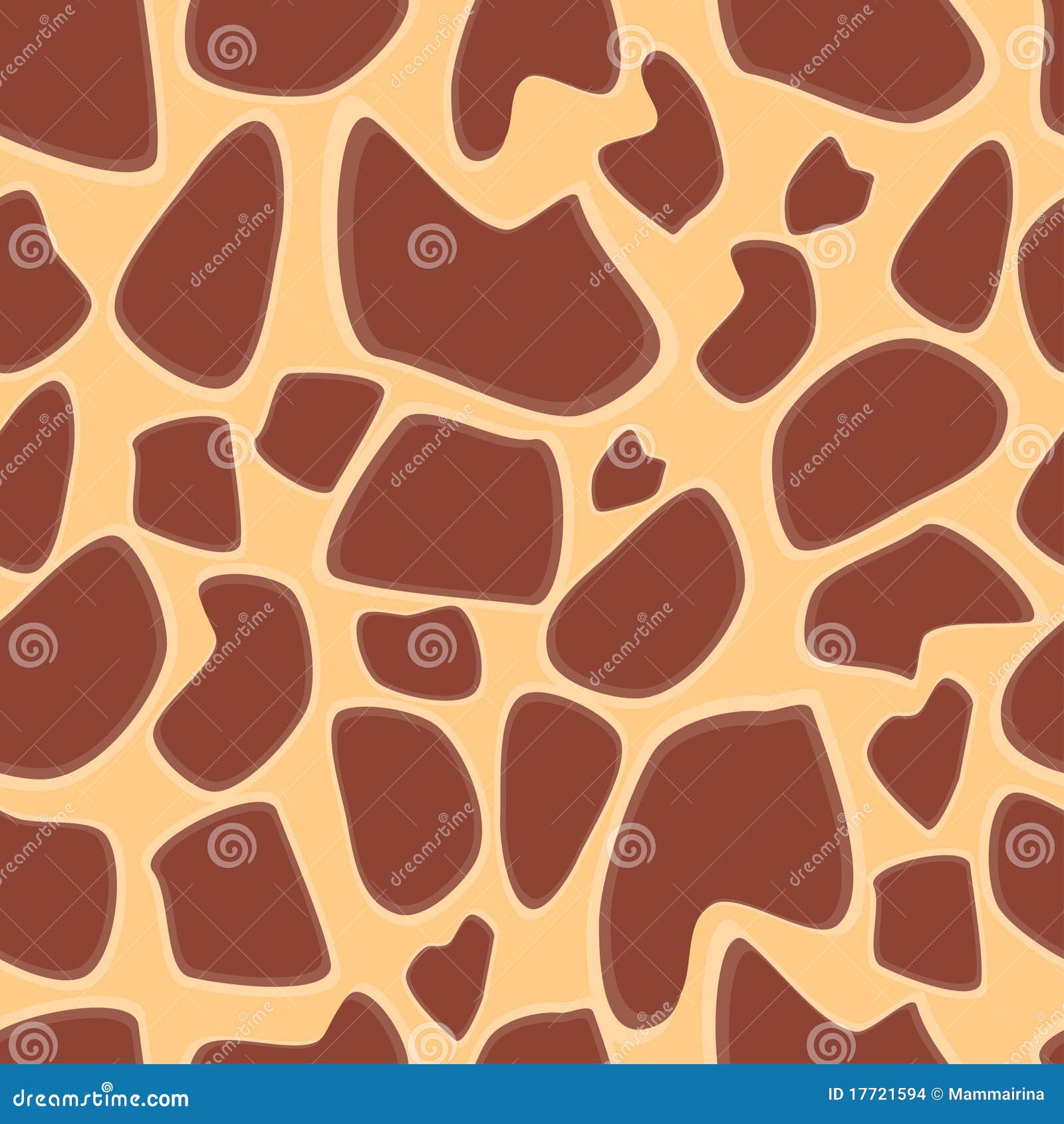 Giraffe Skin Texture Seamless Pattern Vector | CartoonDealer.com #216048437