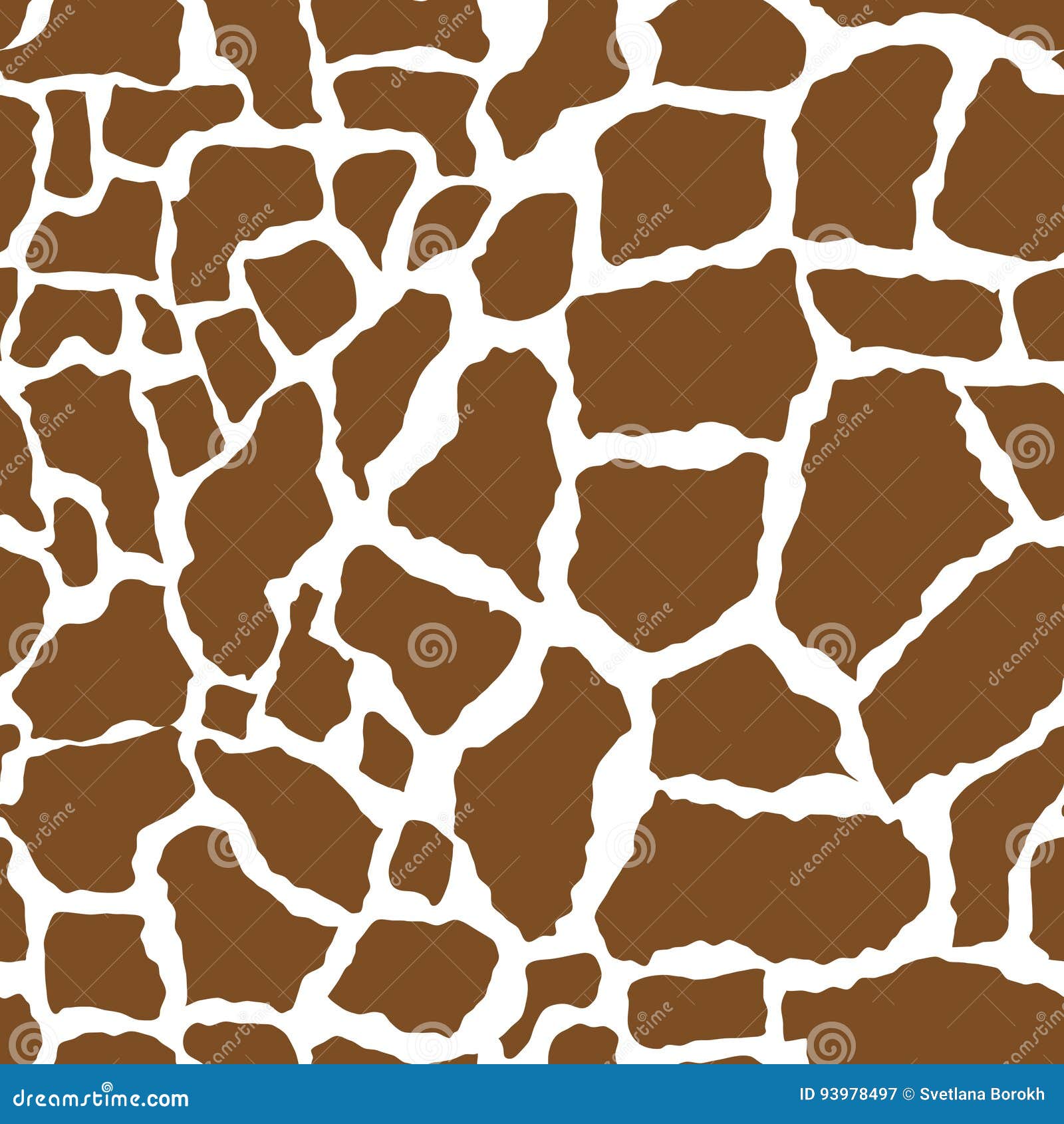 Giraffe Skin Seamless Pattern. African Animals Concept Endless ...