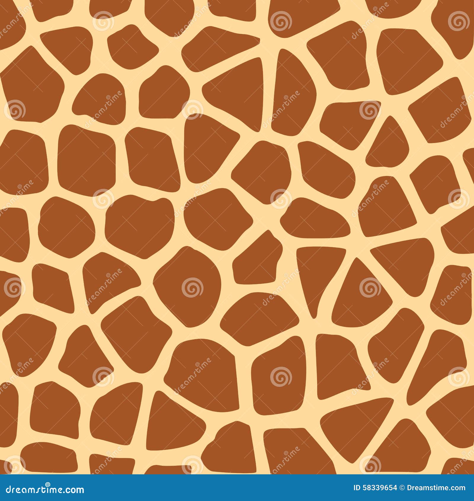 Giraffe Texture Pattern Brown Burgundy White Safari Zoo Jungle. Vector ...