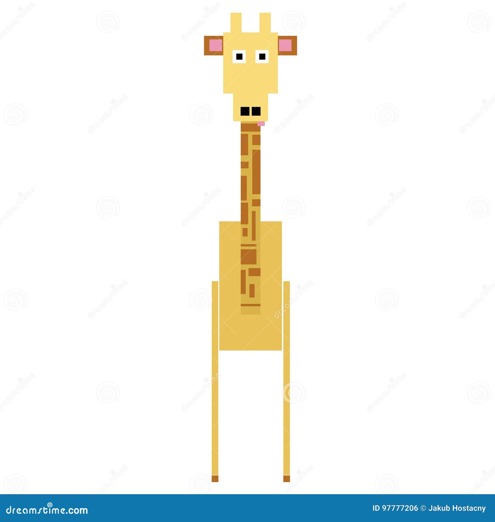 Giraffe stock vector. Illustration of magical, funny - 97777206