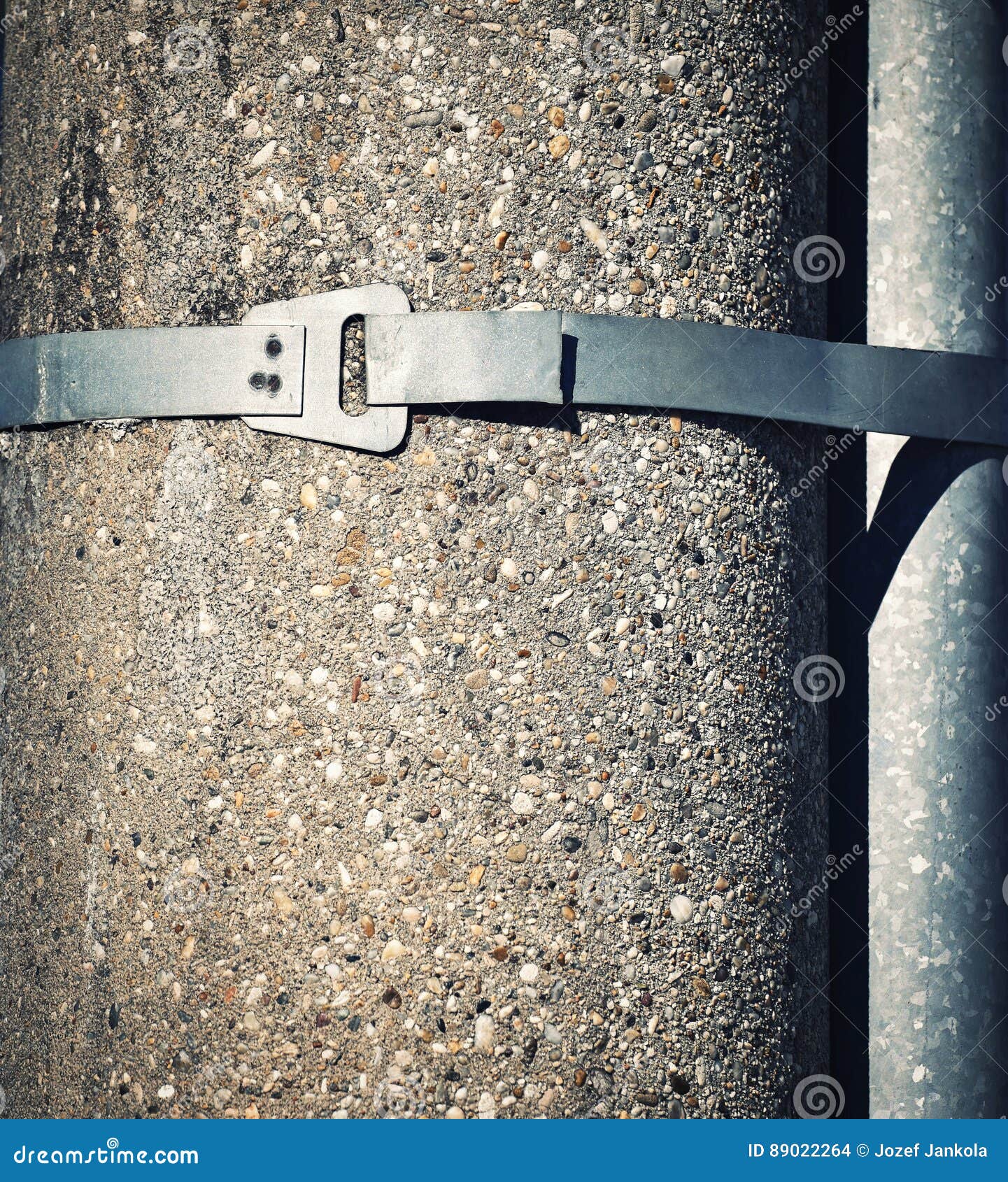 Girded with Concrete Column Stock Photo - Image of caution, building ...