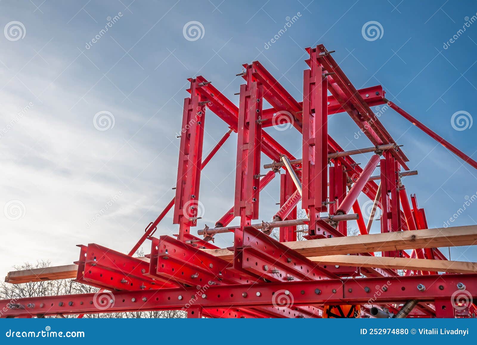 Girder System on the Bridge Stock Photo - Image of connection, formwork ...