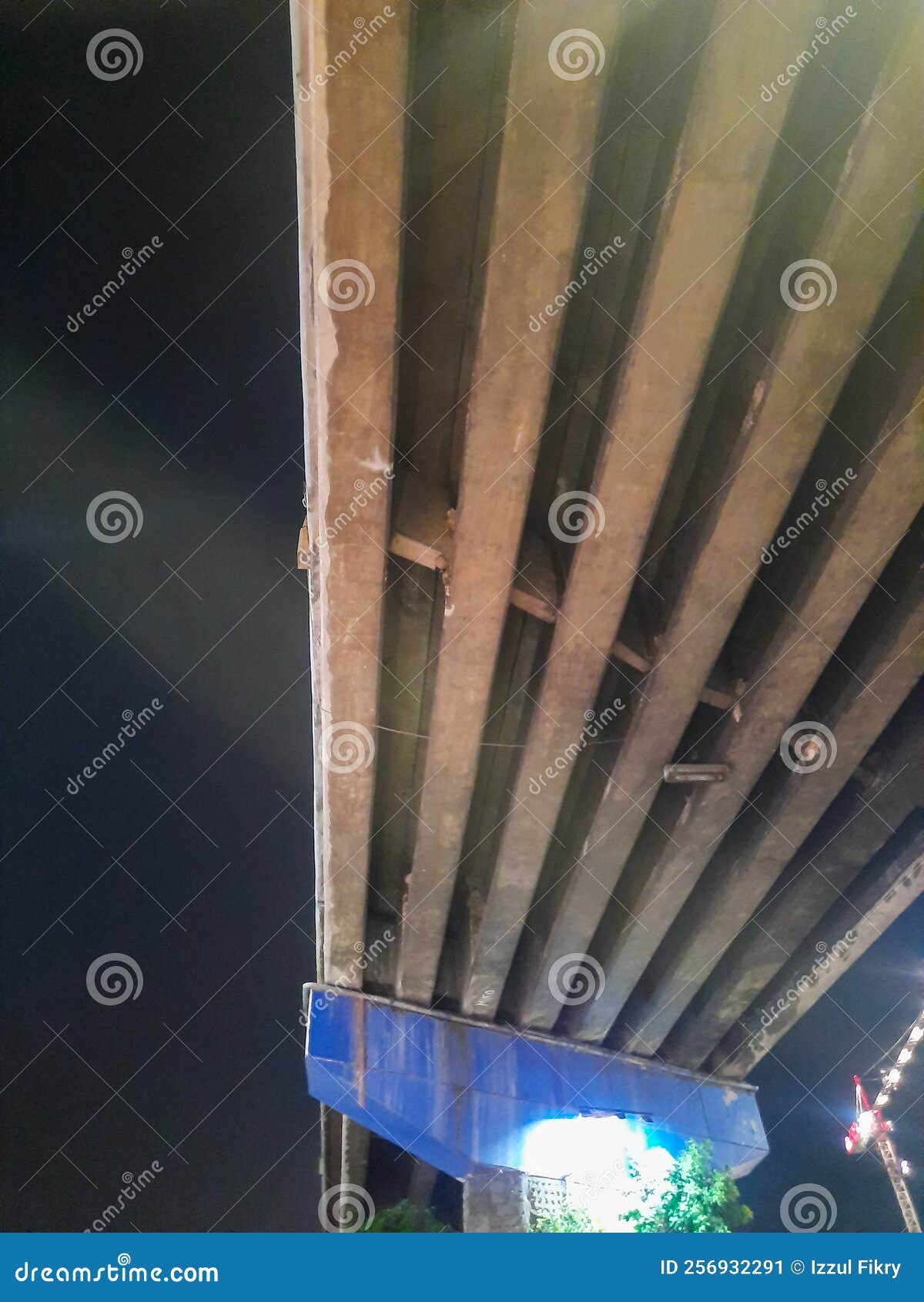 Girder under the flyover stock image. Image of trestle - 256932291