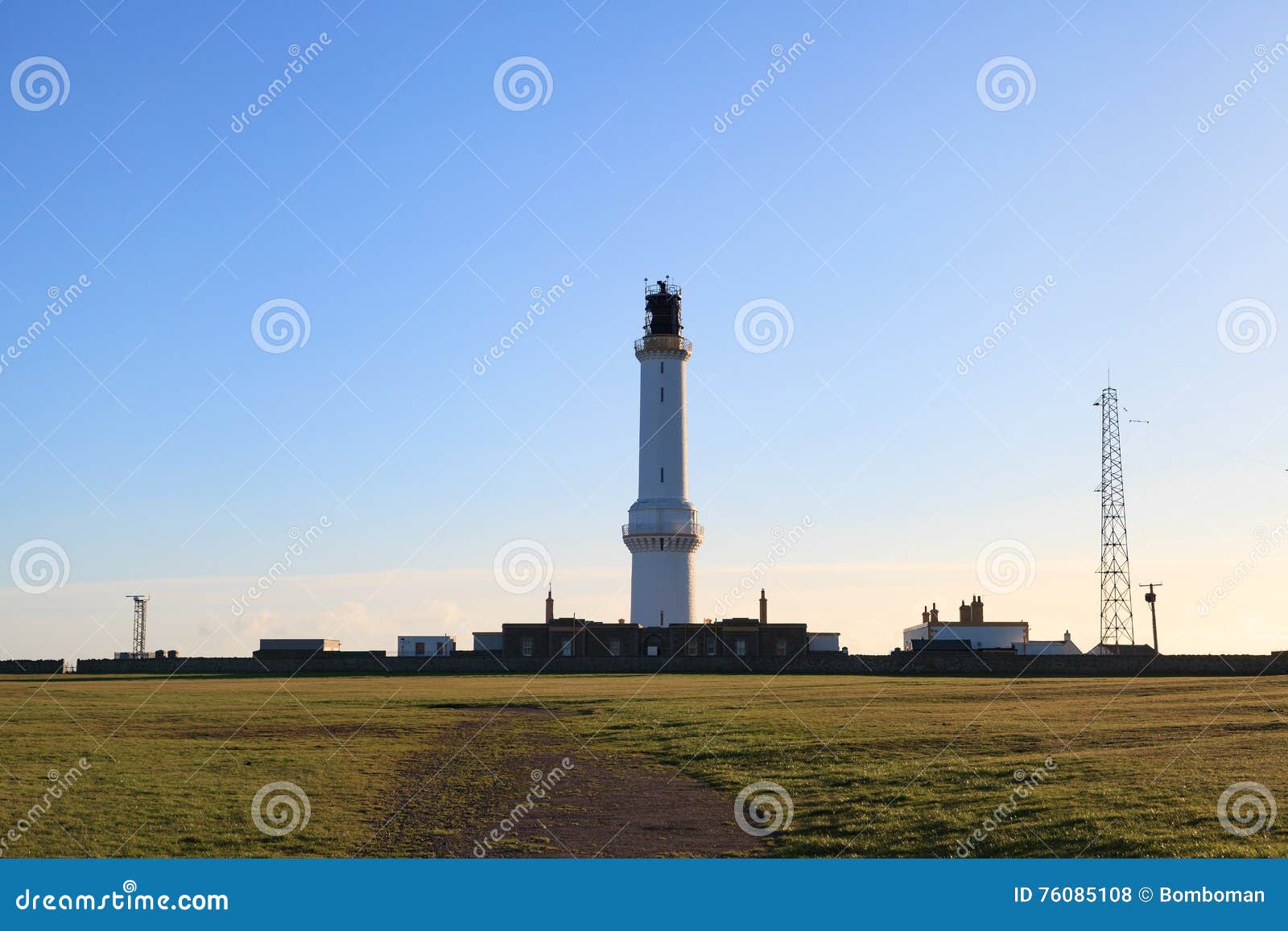 Girdleness Lighthouse in Aberdeen, Scotland Stock Photo - Image of ...