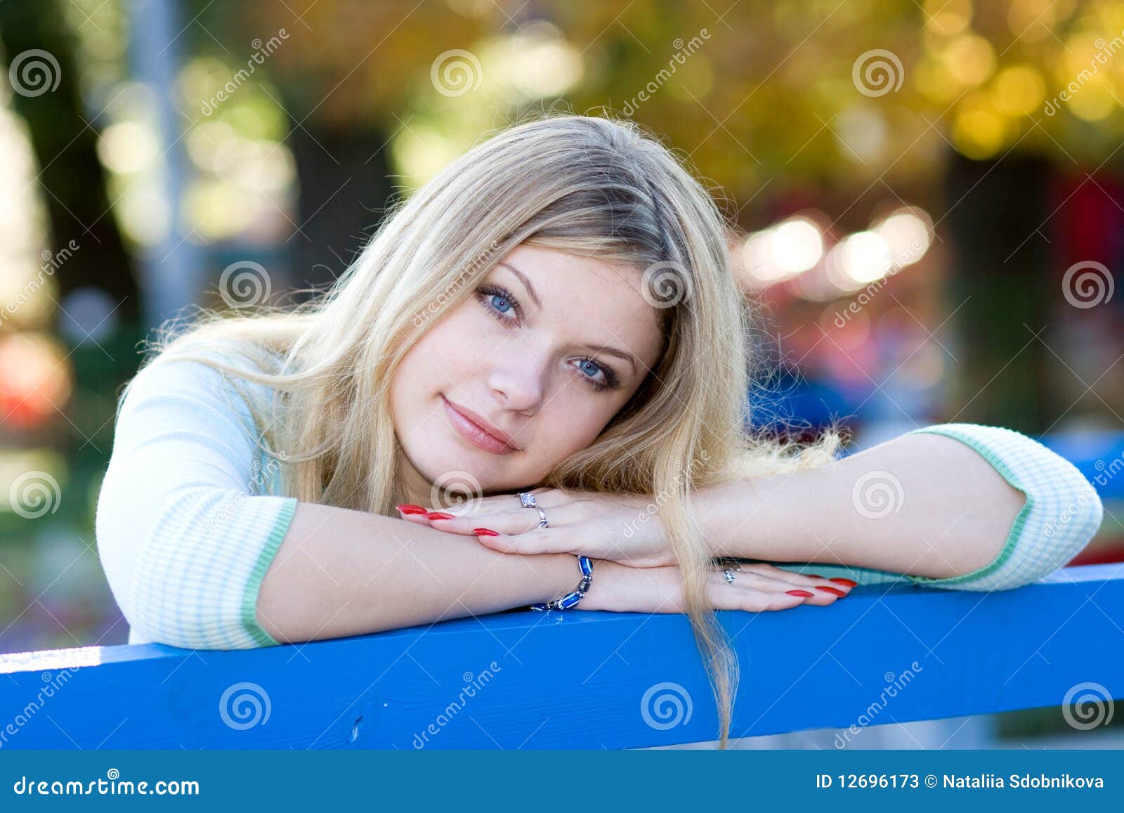 Girl stock image. Image of attractive, lifestyle, autumn - 12696173