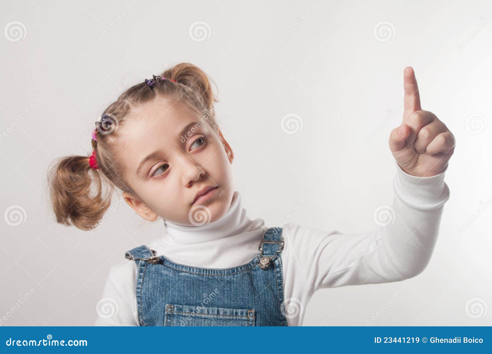 Girl stock image. Image of pressing, hand, young, touch - 23441219