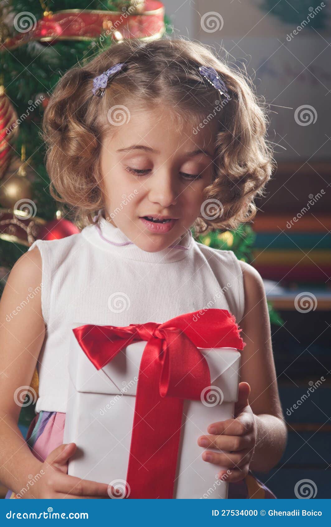 Girl stock photo. Image of christmas, child, expression - 27534000