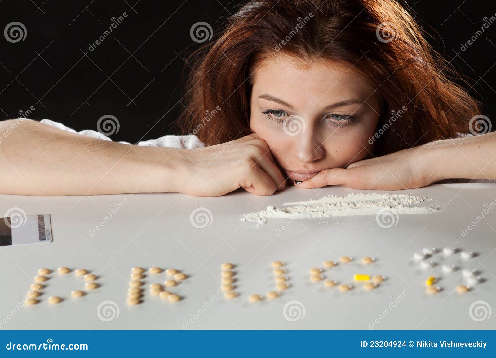 Girl addict stock photo. Image of girl, sorrow, human - 23204924