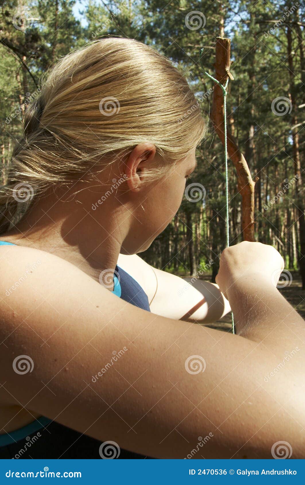 Girl-ancher stock photo. Image of accurate, archer, amazon - 2470536