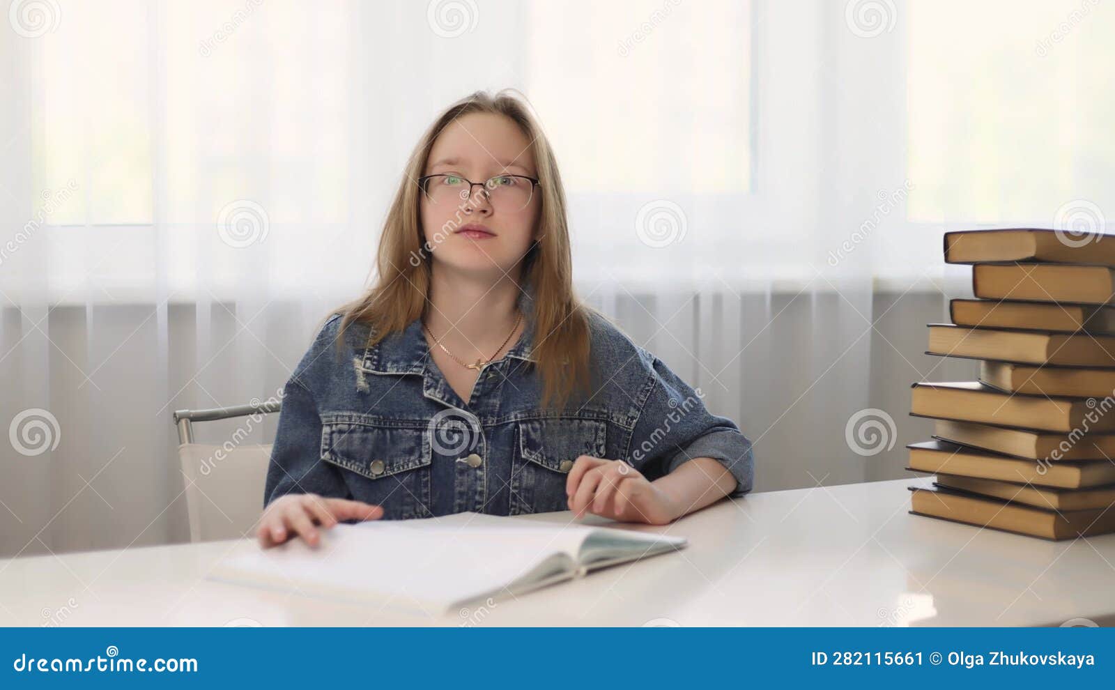 The Girl is Angry and Does Her Homework. Stock Video - Video of ...
