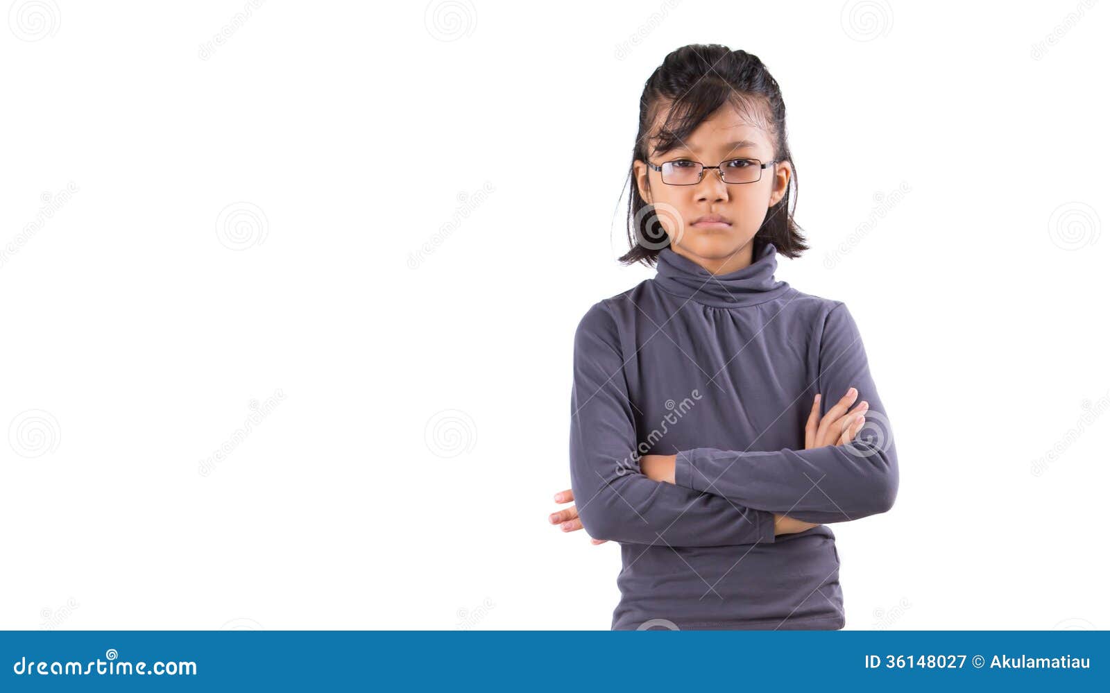 Girl with Angry Face Expression I Stock Image - Image of rage ...