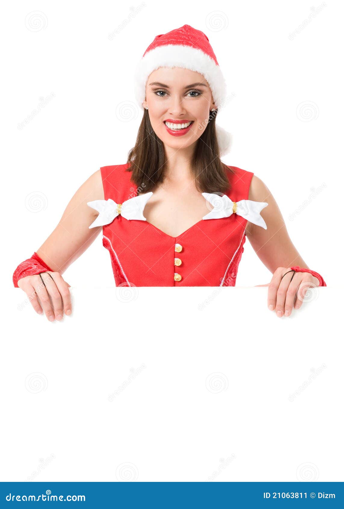 Girl with announcement stock image. Image of looking - 21063811