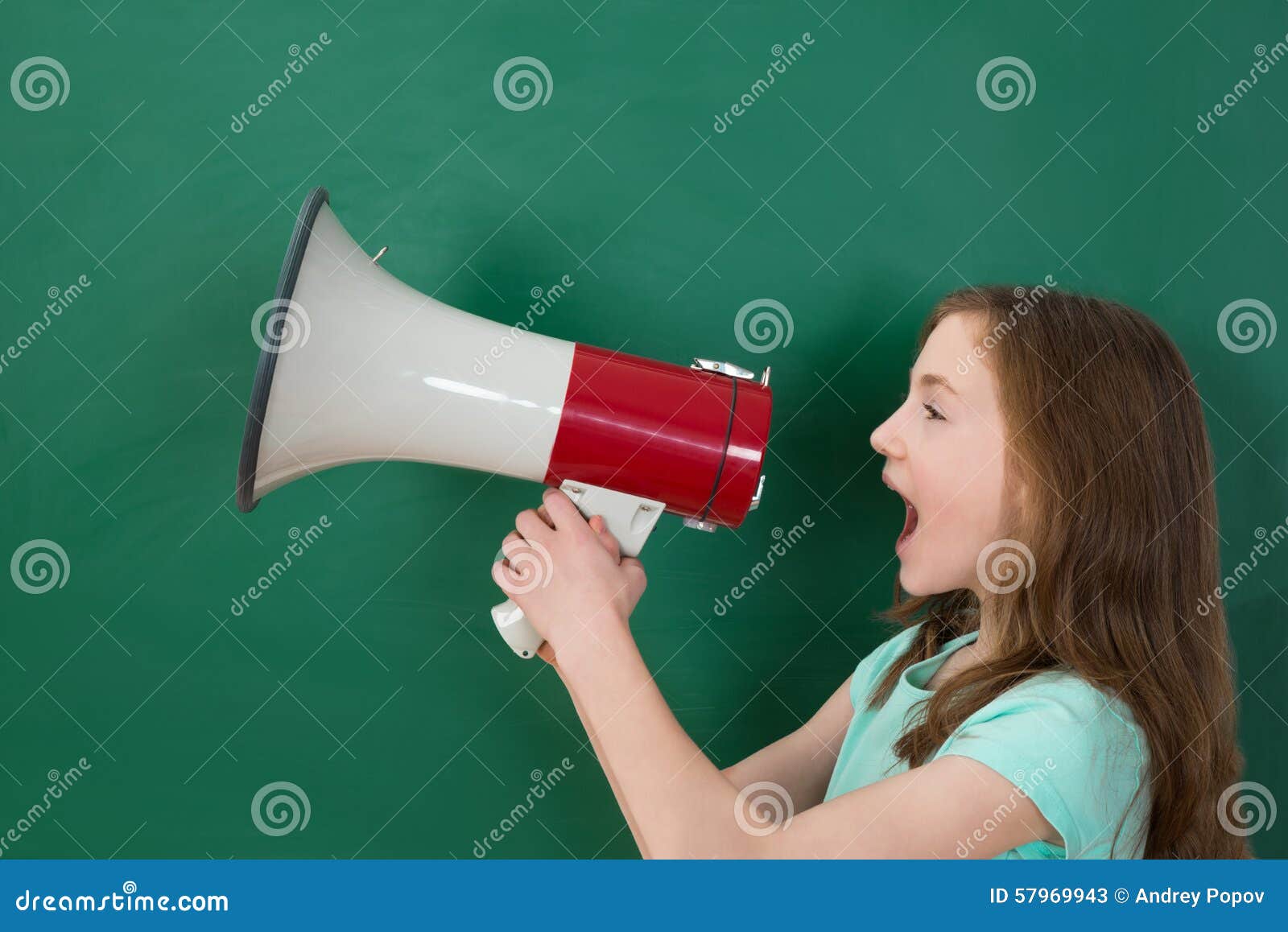 Girl Announcing On Megaphone Stock Image | CartoonDealer.com #57969943 Girl Announcing On Megaphone Stock Image | CartoonDealer.com #57969943