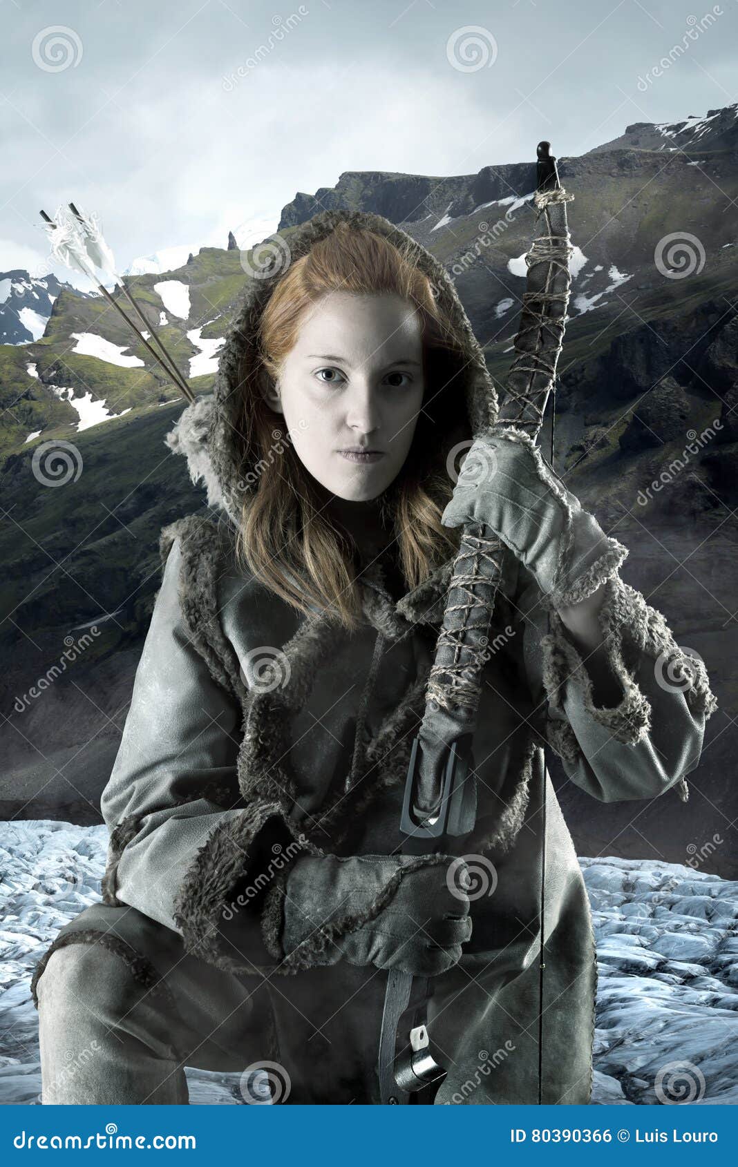 Girl archer stock photo. Image of imagination, holidays - 80390366