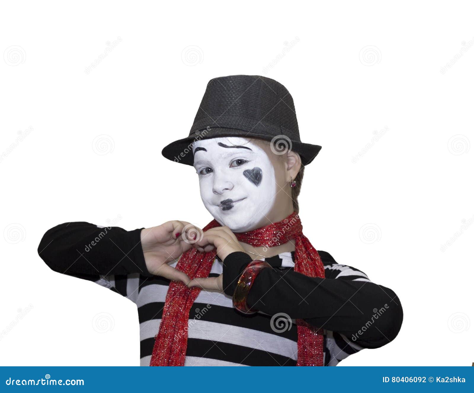 Mime Actor Looks Like Bronze Statue Showing Some Pantomime Stock ...