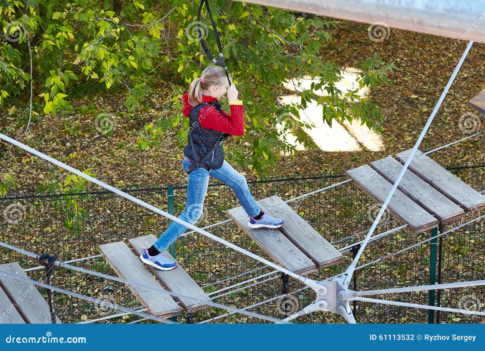 Girl Athlete Runs an Obstacle Course Stock Photo - Image of belt ...