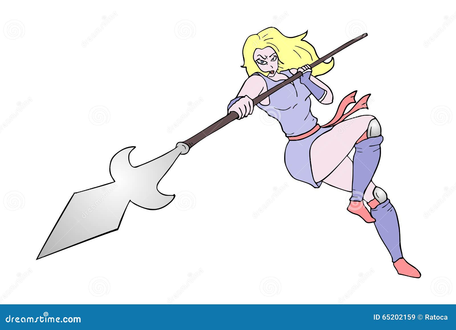 Girl attack stock vector. Illustration of leather, woman - 65202159