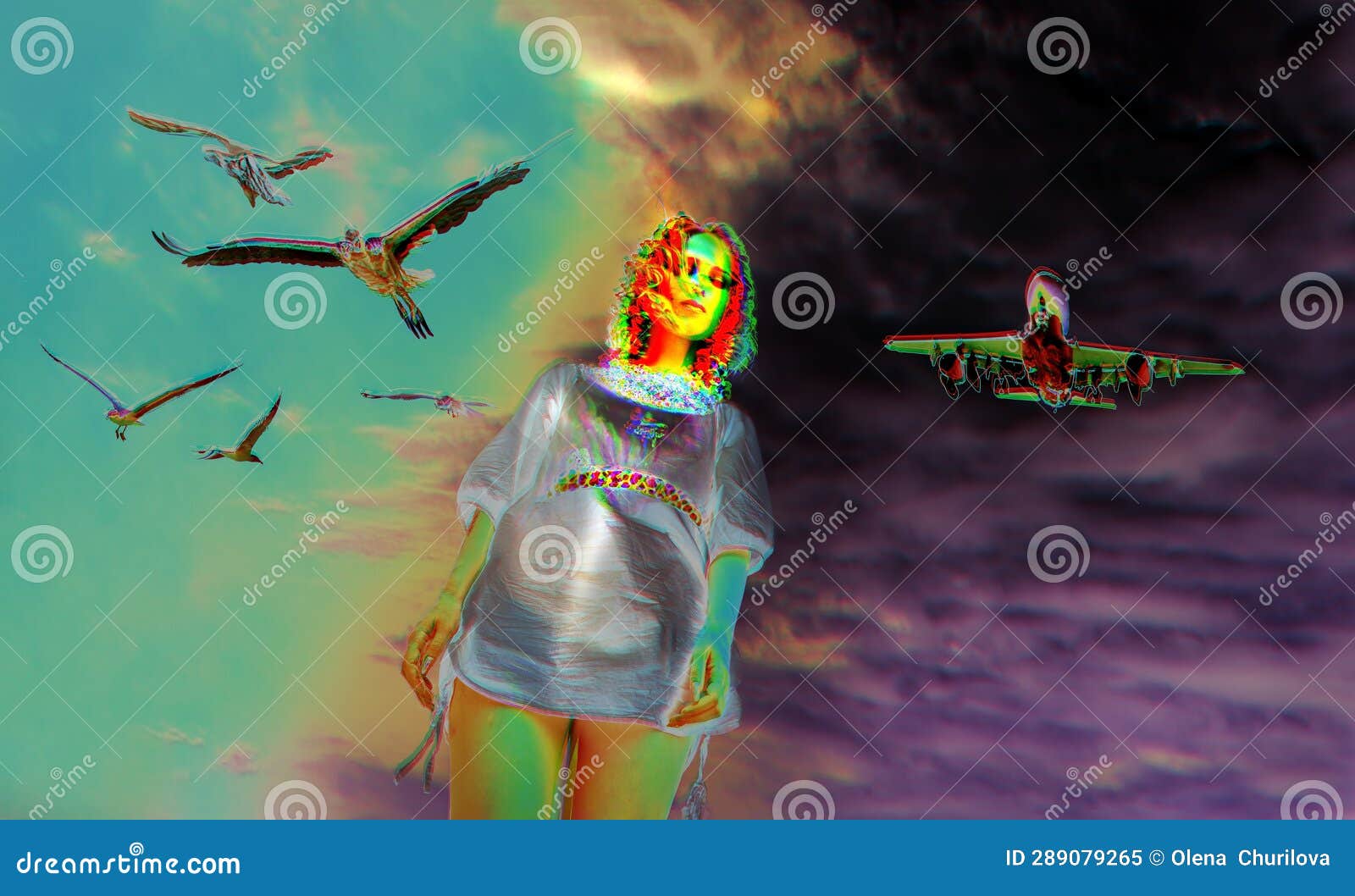 Flying Dinosaurs Vector Illustration | CartoonDealer.com #57670090