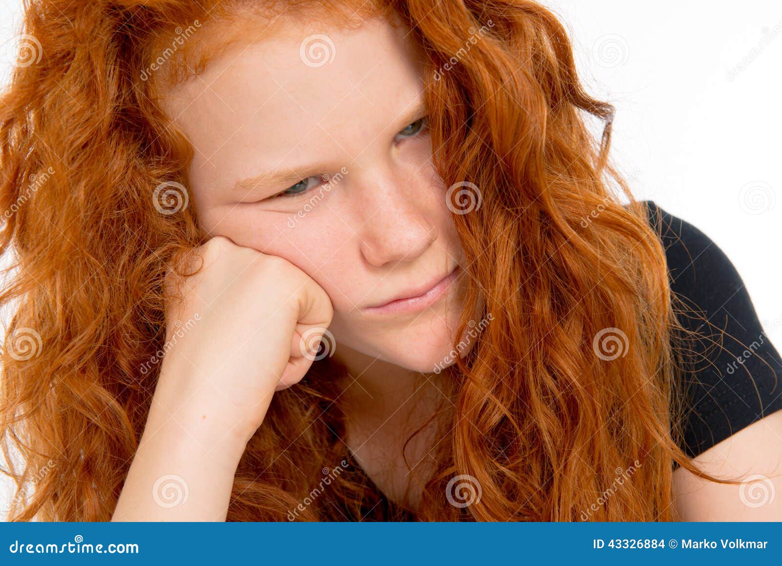 Girl in bad temper stock photo. Image of girl, natural - 43326884