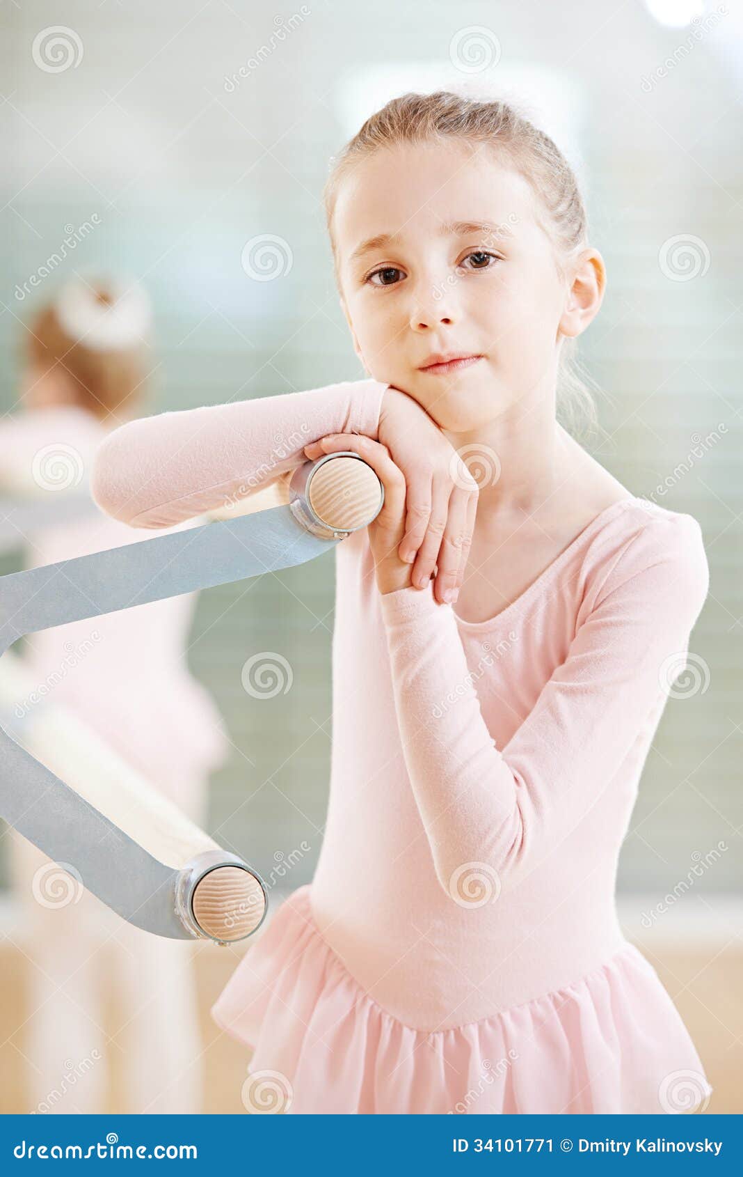 Girl at ballet training stock image. Image of graceful - 34101771