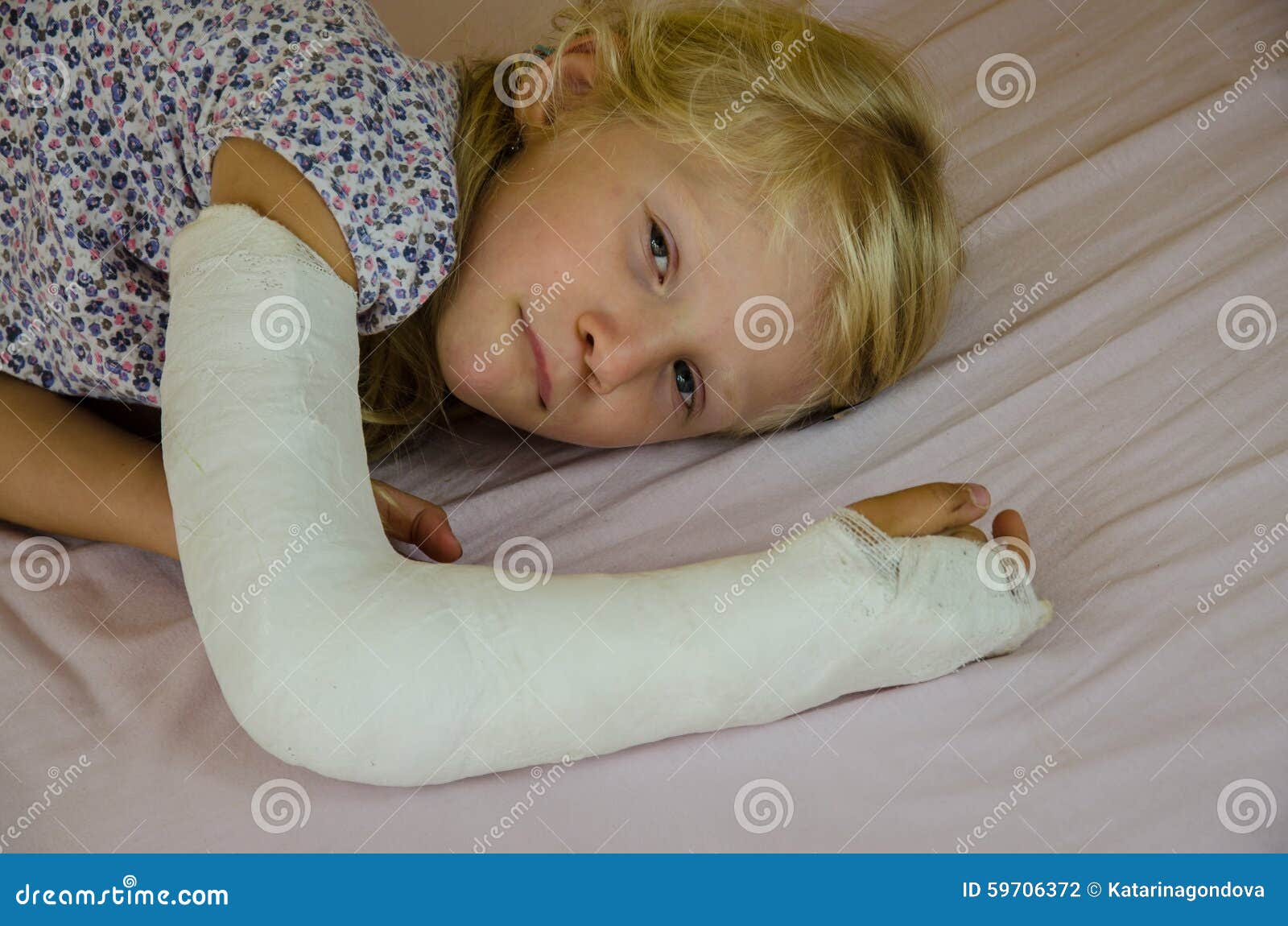 Girl with bandage stock photo. Image of accident, hurt - 59706372