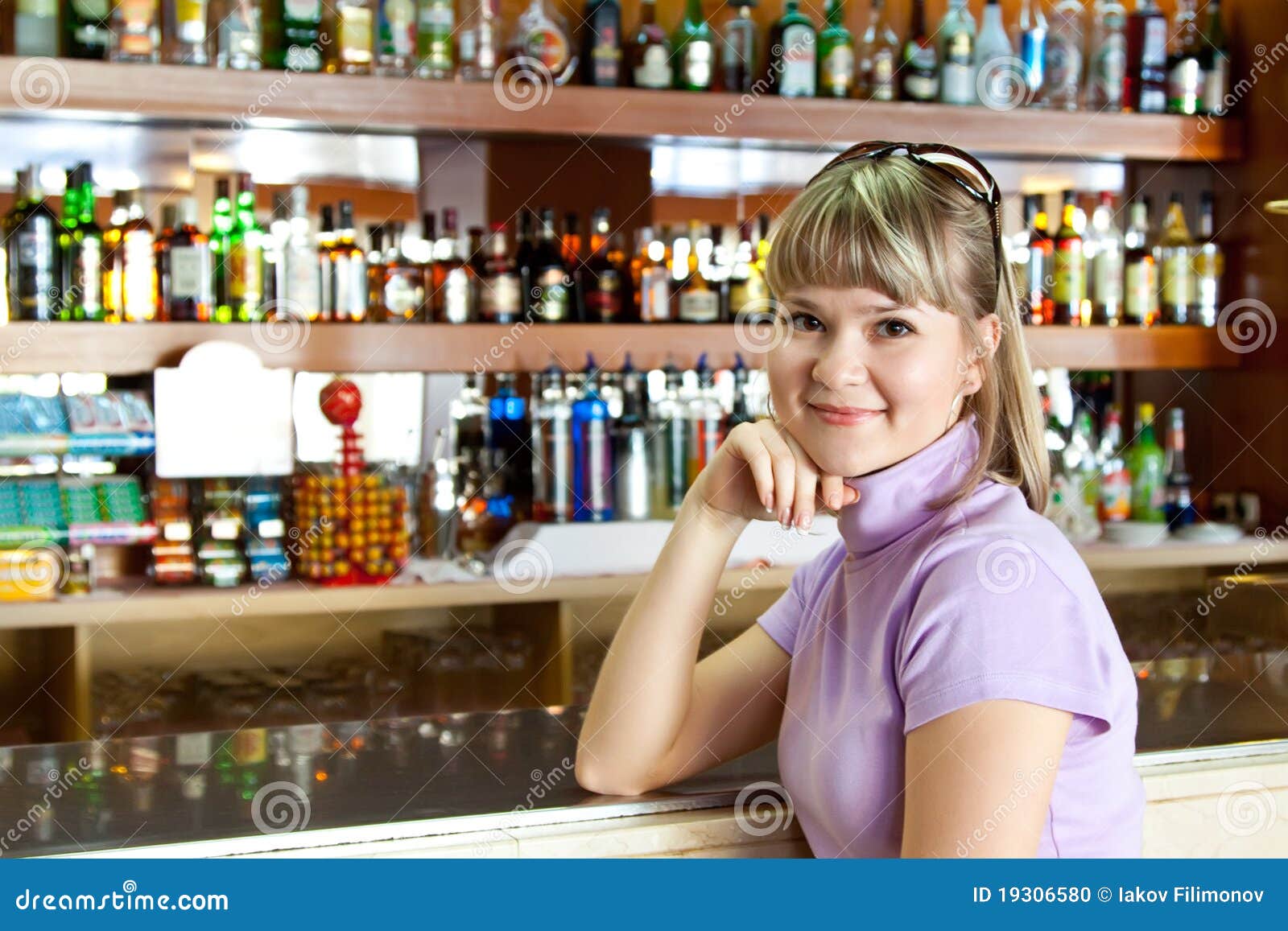 Girl in bar stock photo. Image of alcogol, meet, young - 19306580