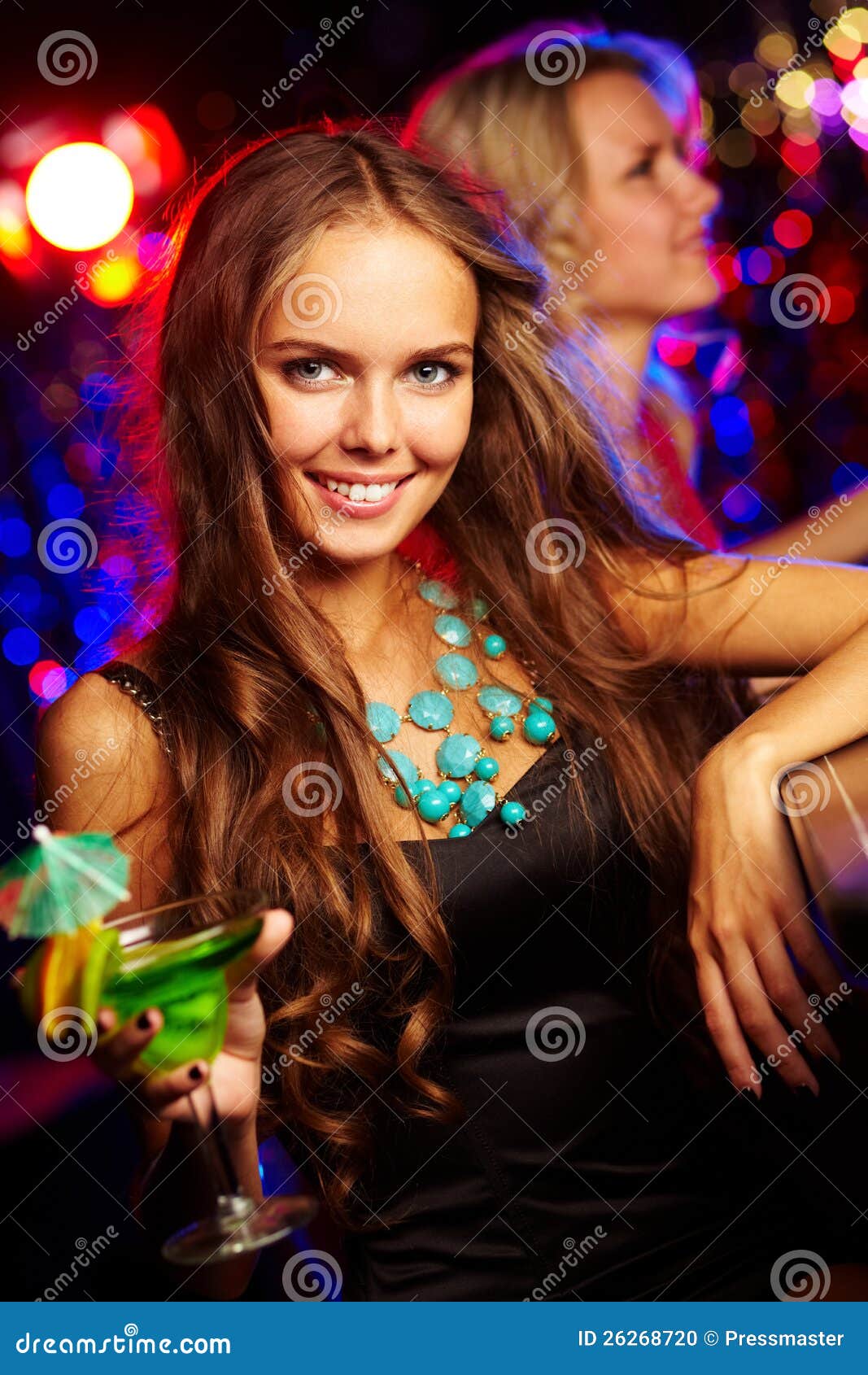 Girl at bar stock photo. Image of party, accessory, emotion - 26268720