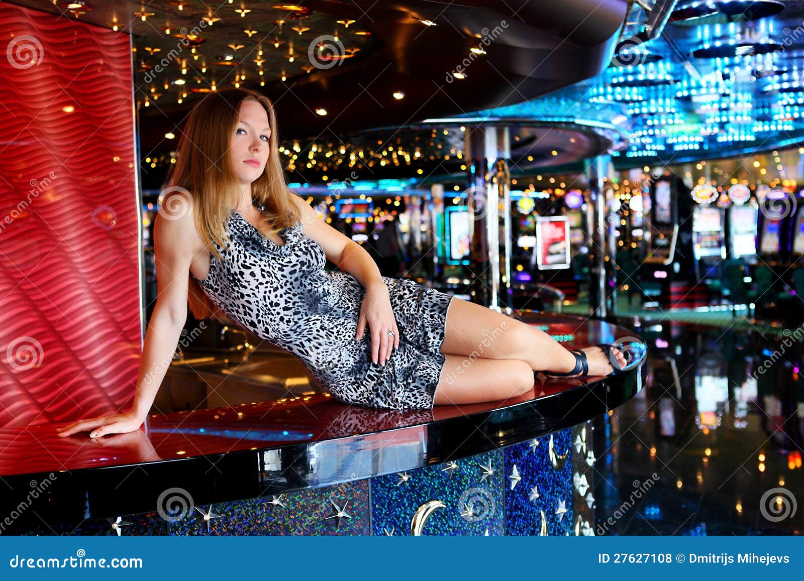 Girl in bar stock photo. Image of luxurious, female, looking - 27627108