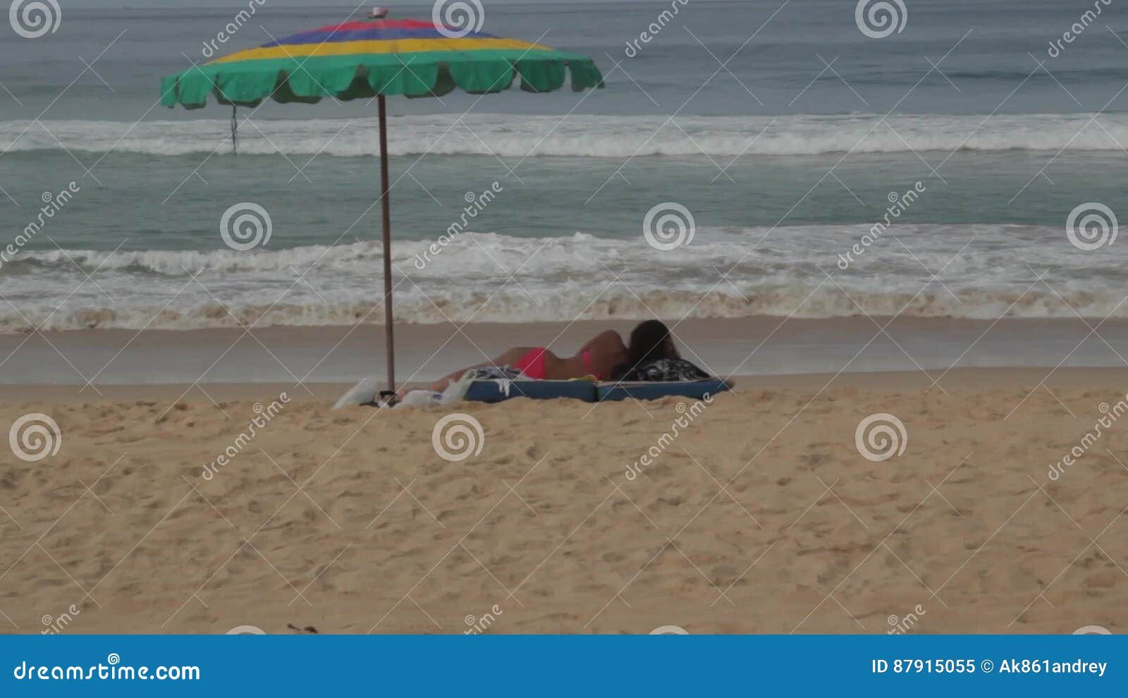 Girl on the beach stock video. Video of ocean, beach - 87915055