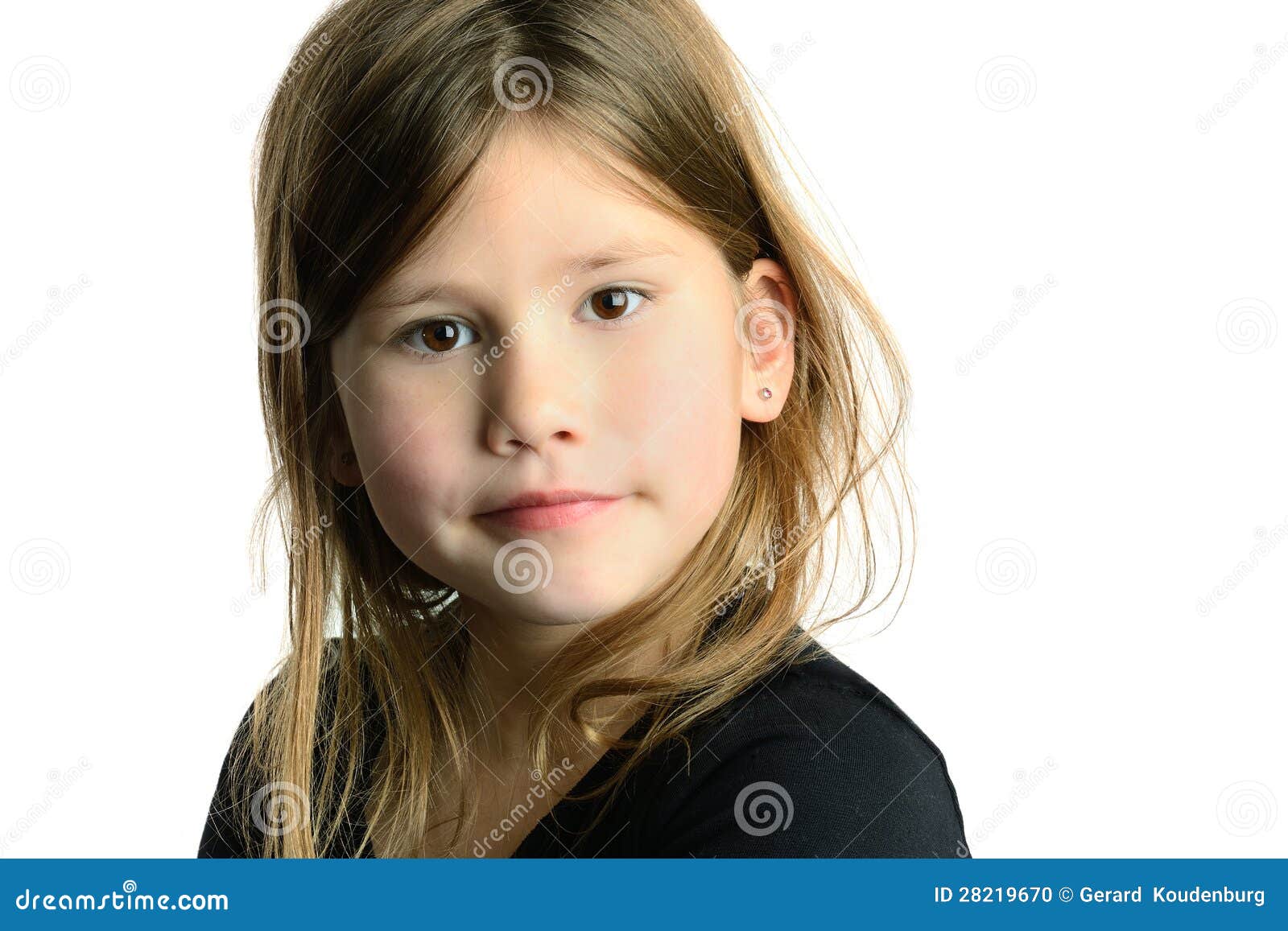 Girl with Beautiful Expression Stock Photo - Image of closeup ...
