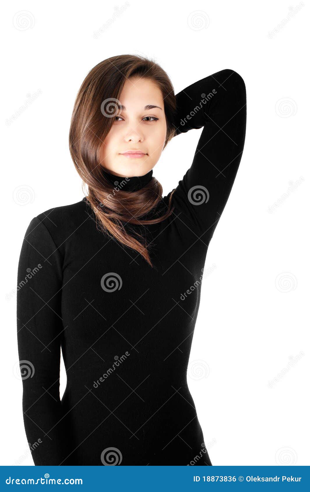 Girl with beautiful figure stock photo. Image of long - 18873836