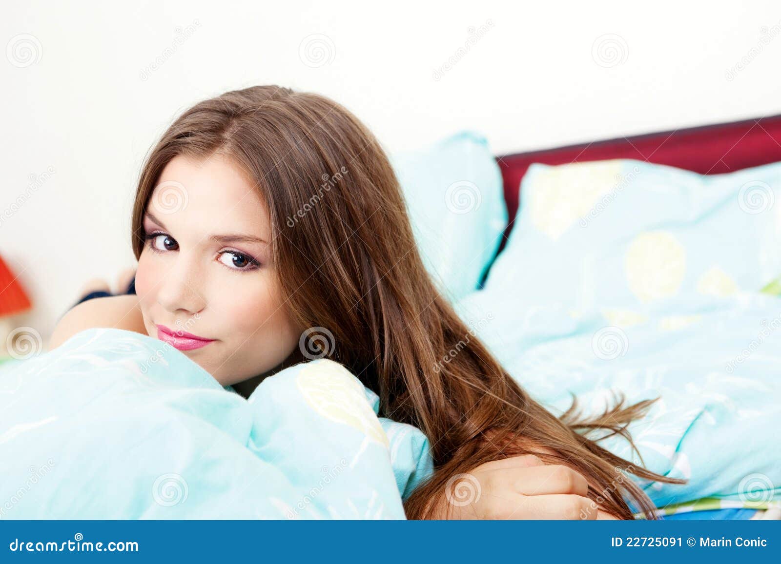 Girl In Bedroom Stock Image Image Of White Resting 22725091
