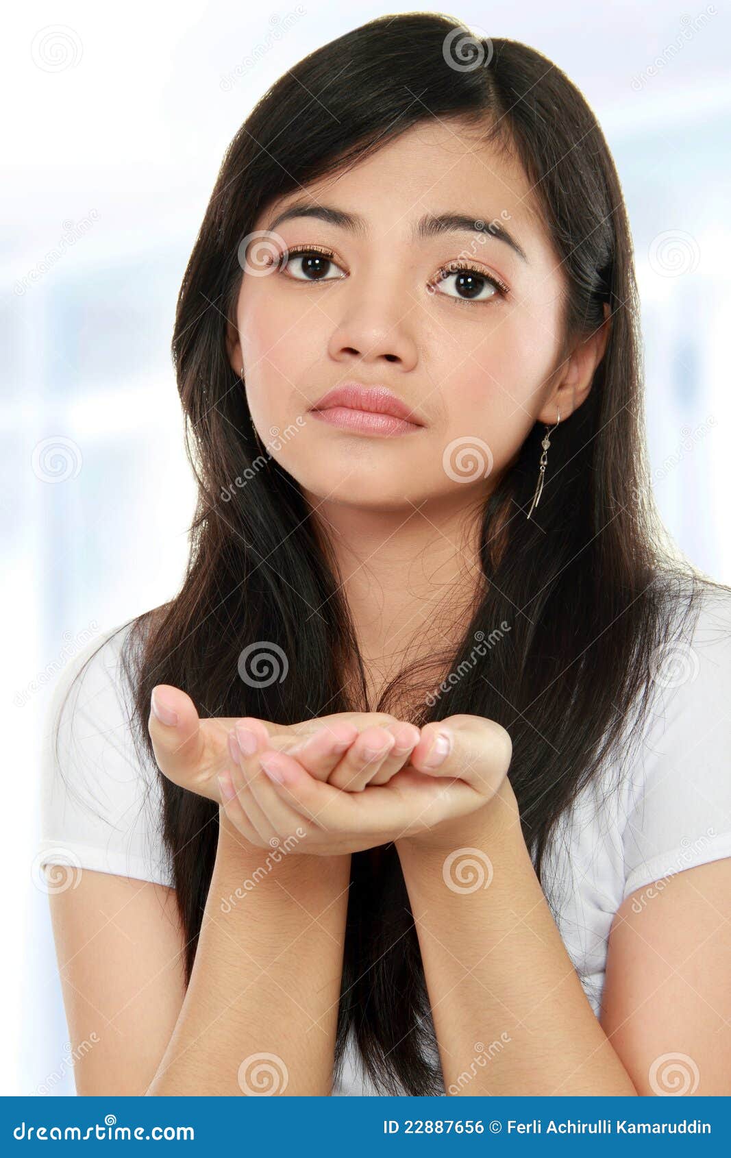 Girl begging something stock photo. Image of lady, hand - 22887656