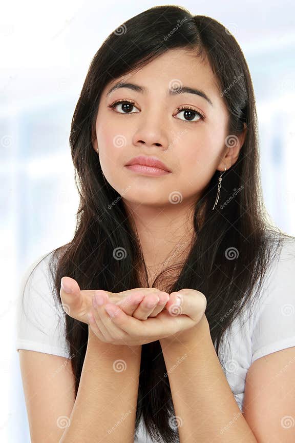 Girl begging something stock photo. Image of lady, hand - 22887656
