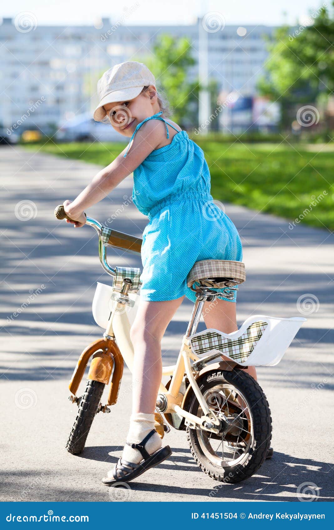 Girl On Back Of Bike