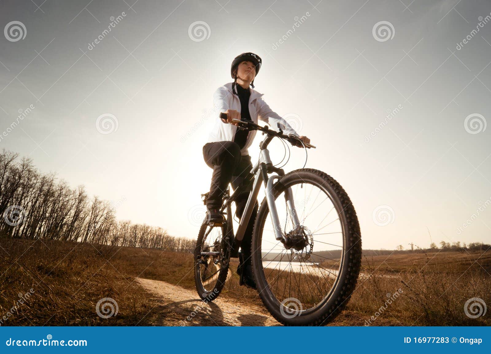 Girl biking stock image. Image of activity, summer, recreation - 16977283