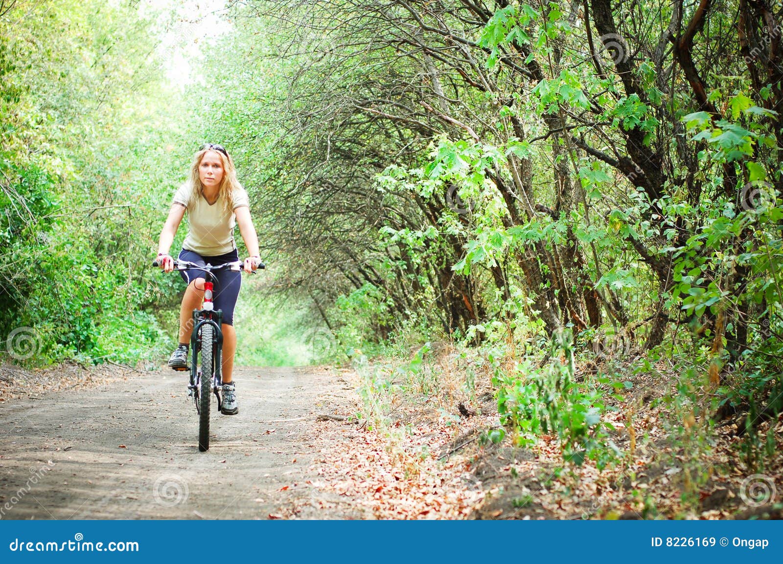 Girl biking stock image. Image of traveling, land, healthy - 8226169