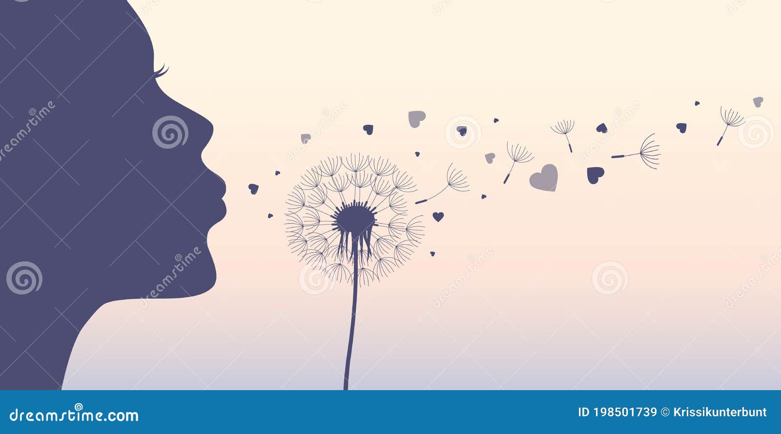 Dandelion Wish Vector Illustration | CartoonDealer.com #85761354