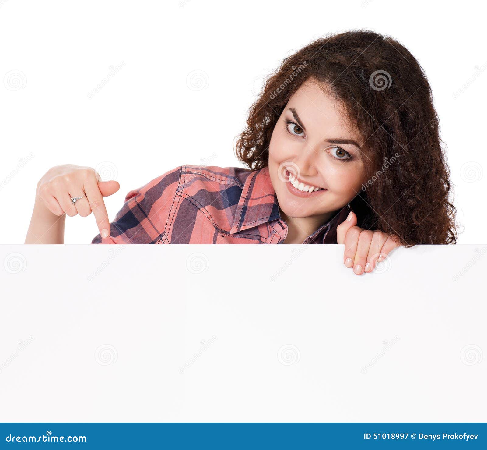 Girl with board stock image. Image of making, board, manager - 51018997
