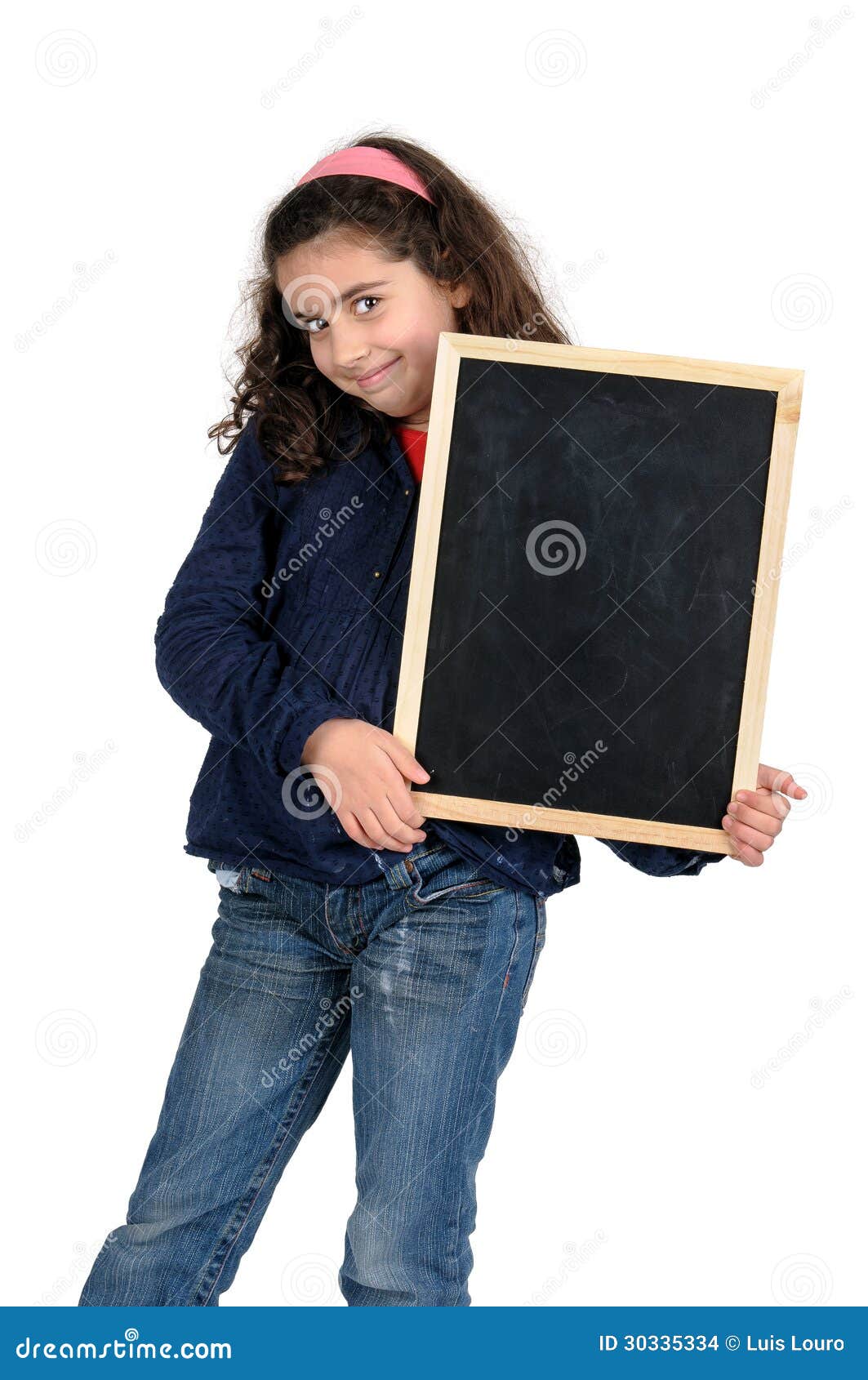 Girl with board stock photo. Image of smile, isolated - 30335334