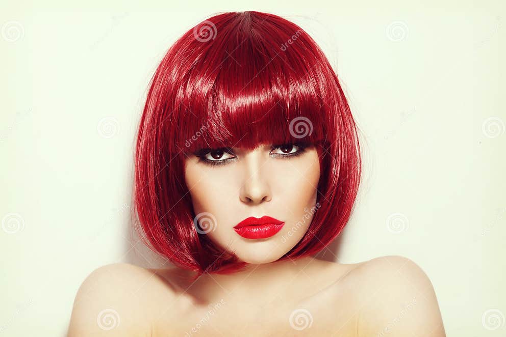 Girl With Bob Hair Cut Stock Image Image Of Haircut 76403239