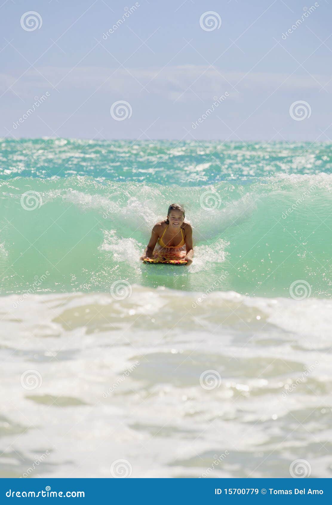 Girl Boogie Boarding Waves Stock Photos - Free & Royalty-Free Stock ...