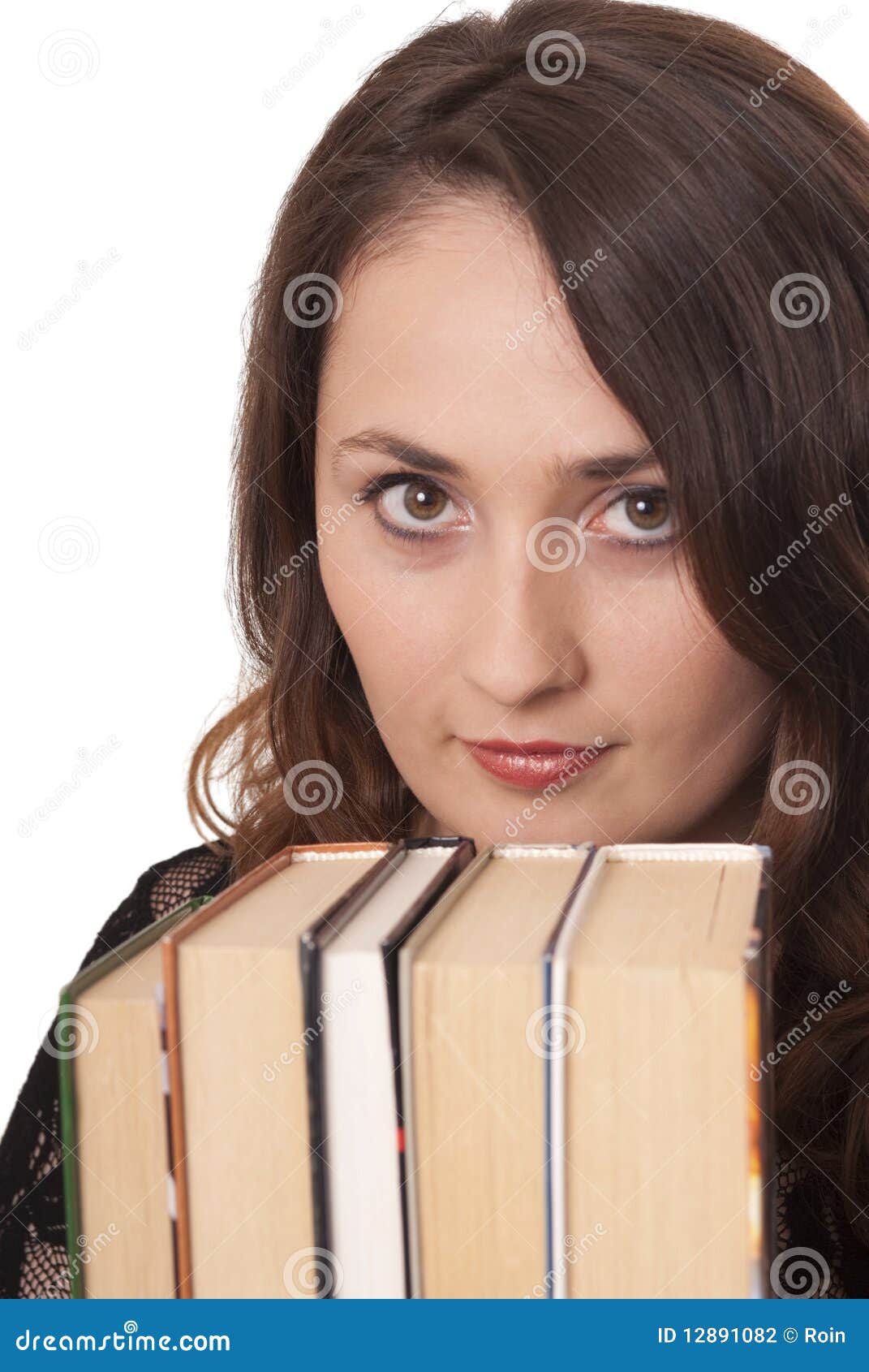 Girl with a book stock photo. Image of student, college - 12891082