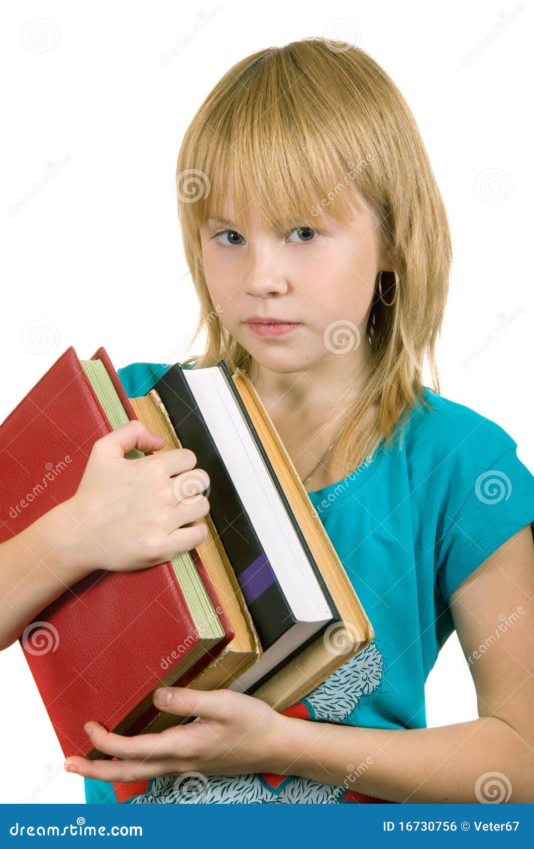 Girl with book stock photo. Image of literature, childhood - 16730756