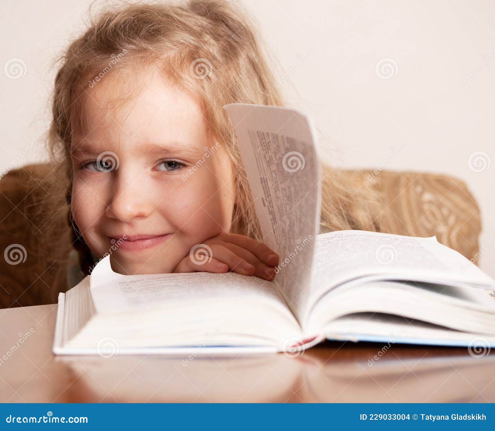 Girl with book stock photo. Image of student, girl, childhood - 229033004
