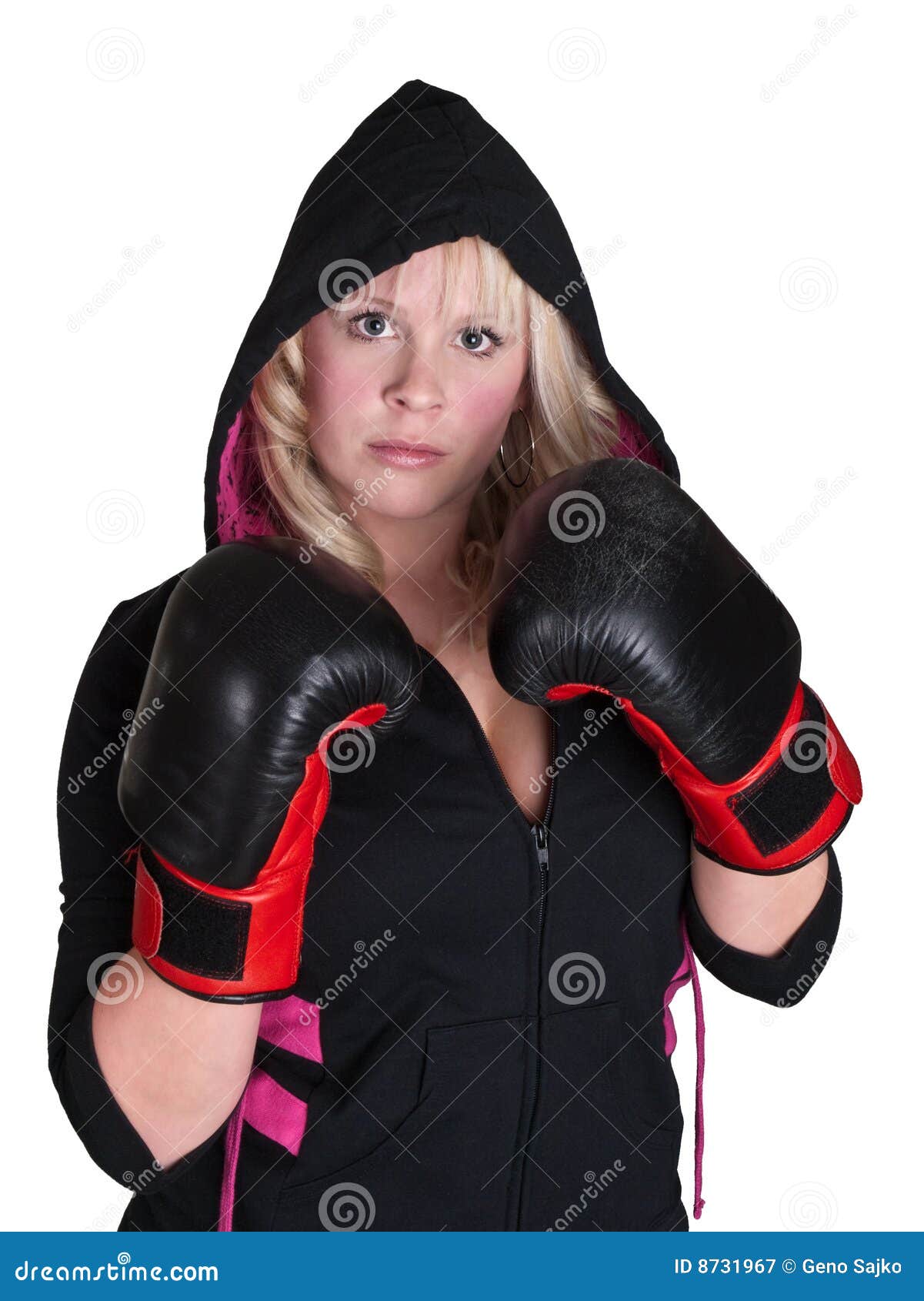 Girl Boxer stock image. Image of boxing, blond, female - 8731967
