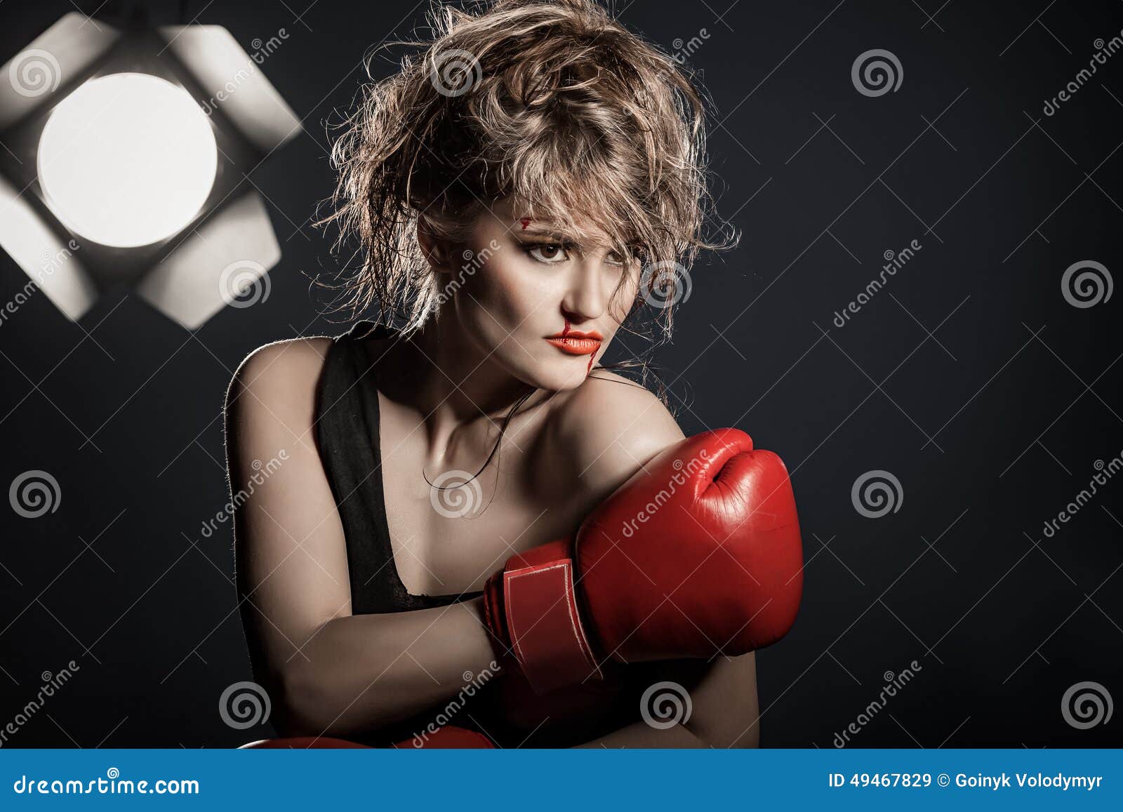 Bloody Women Boxing Knockout